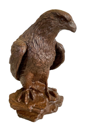 Vintage Red Mill Eagle 71/2" Tall Handcrafted From Pecan Shell Resin ...