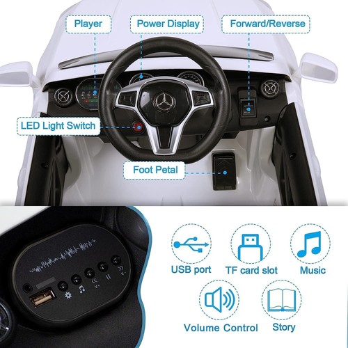 Kids Car Licensed Mercedes Benz Electric Toddler Electric Vehicle ...