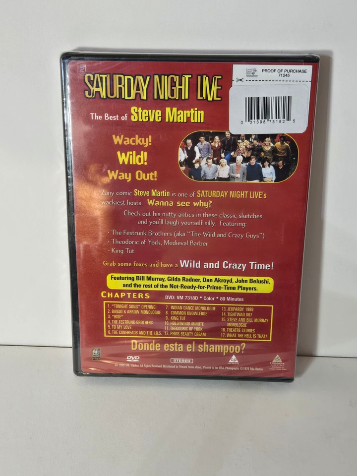 Saturday Night Live The Best of STEVE MARTIN - DVD--SEALED!!! | eBay