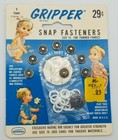 Vintage Scovill Gripper Snap Fasteners Card Size 15 For Thinner Fabrics ...