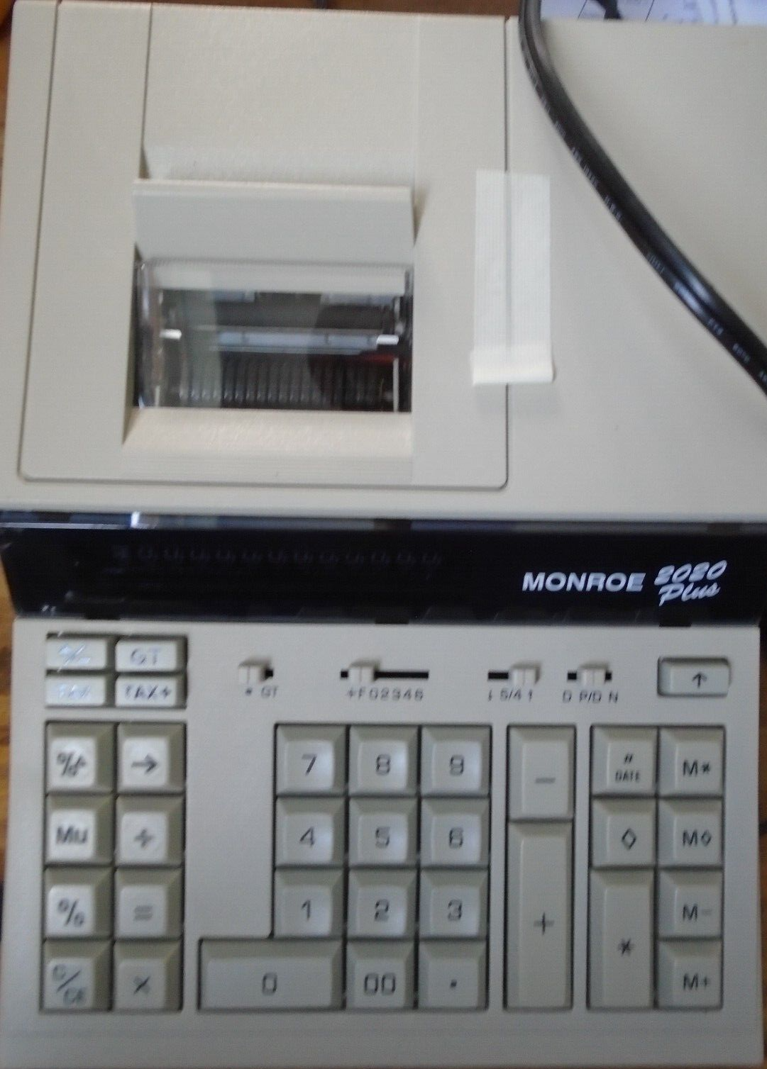 Vintage NOS NEW Monroe 2020 Plus Desktop Print Display Calculator ...