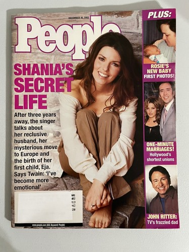 People Magazine December 16, 2002 Shania Twain John Ritter Lisa Marie ...