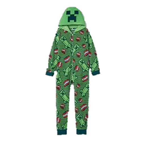 Minecraft Union Suit Blanket Sleeper Pajamas TNT Size 10/12 (Large ...