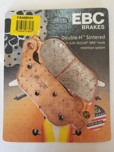 EBC FA458HH Sintered Brake Pads 1 Set for REAR DYNA & SOFTAIL 2008-2017 ...