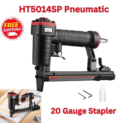HT5014SP Pneumatic 20 Gauge Stapler, T50 Upholstery Stapler, 1/4-Inch ...