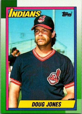 Doug Jones Pitcher For Cleveland Indians 1990 Topps Card Number 75 | eBay