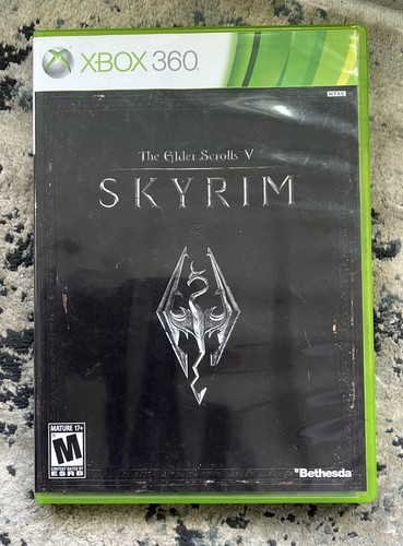 The Elder Scrolls V: Skyrim (Xbox 360, 2010) Complete W/ Map, Case And ...