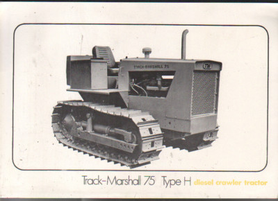 Track-Marshall "75 Type H" Crawler Tractor Brochure | eBay UK