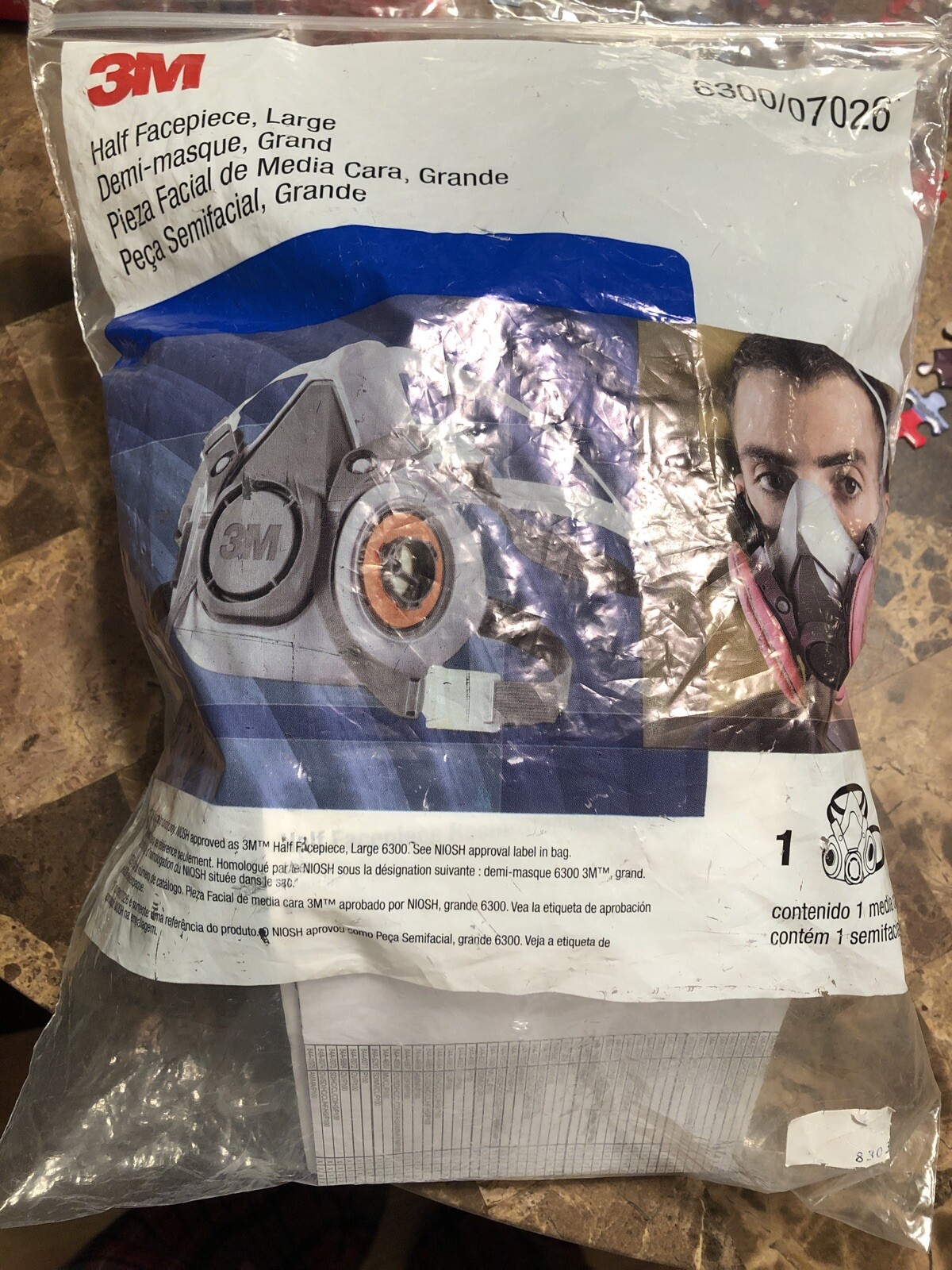 3M 6300 Half Face Reusable Respirator Large Filters not Included | eBay