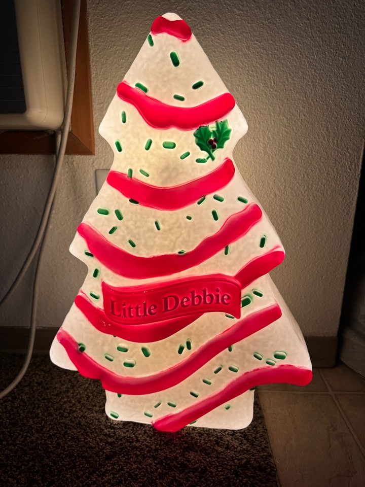 Little Debbie Christmas Tree Cake Blow Mold 22" LED Light-Up – NEW | eBay