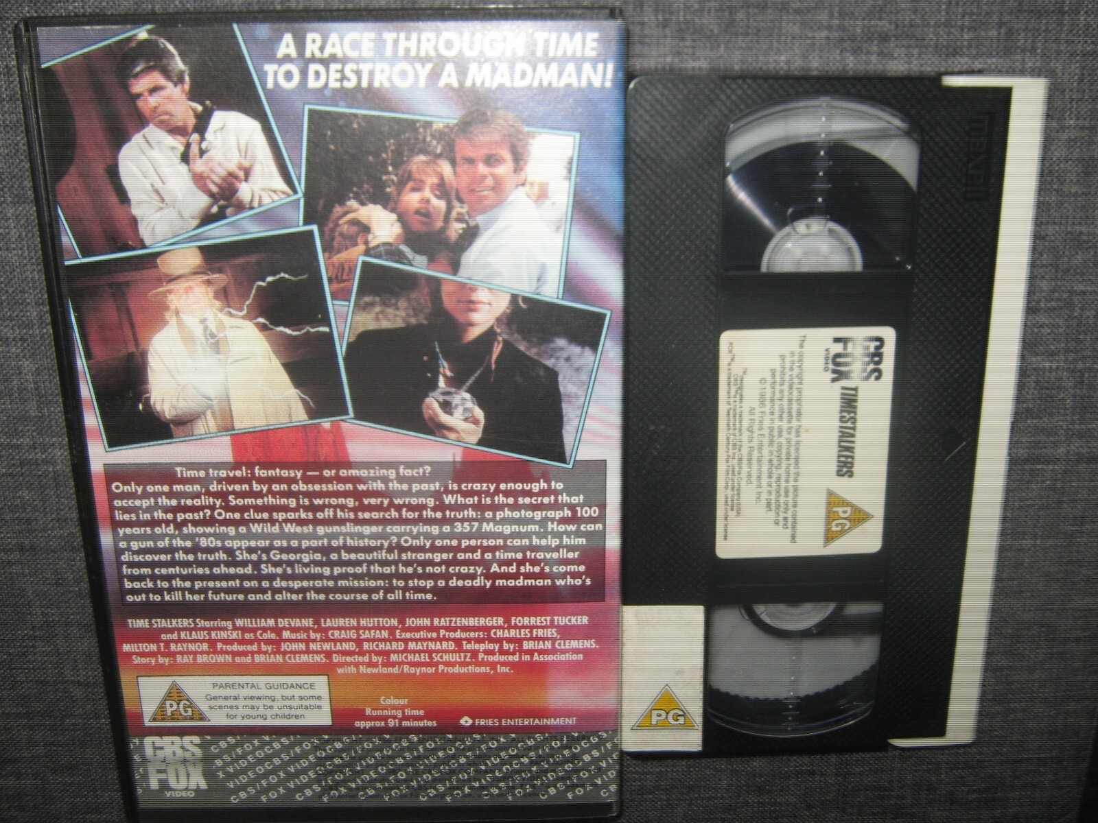 TIMESTALKERS- CBS/FOX BIG BOX VHS EX-RENTAL POST CERT SCI-FI - KLAUS ...