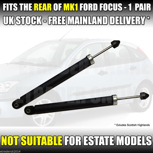 Ford Focus MK1 Rear Shock Absorbers x 2 1998-2004 Pair Shockers Dampers ...