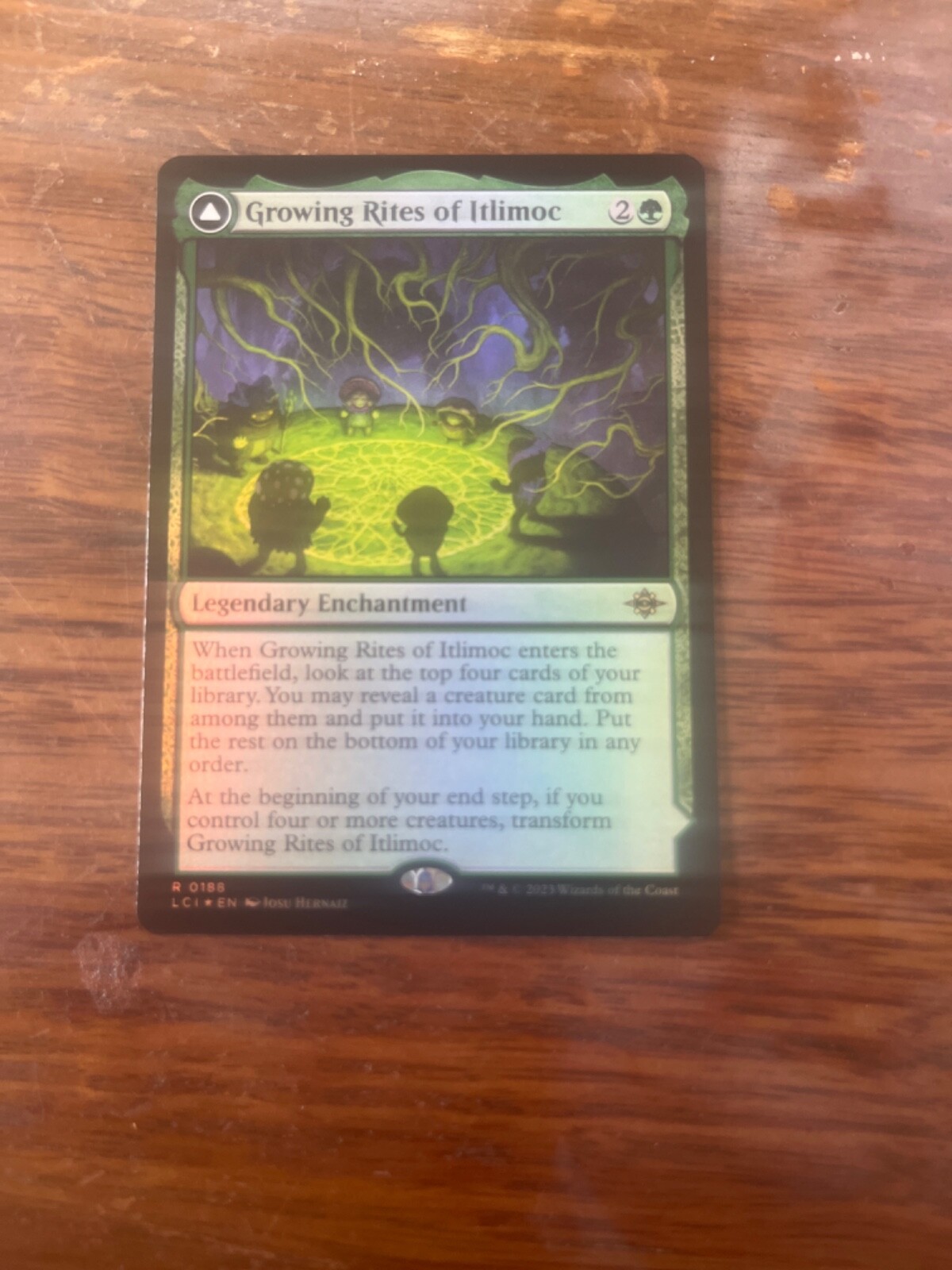 MTG Trading Card- Growing Rites of Itlimoc FOIL - LCI The Lost Caverns ...
