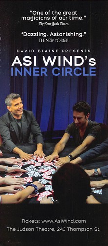 Asi Wind's Inner Circle by David Blaine 2023 Ad Flyer Broadway New York City | eBay