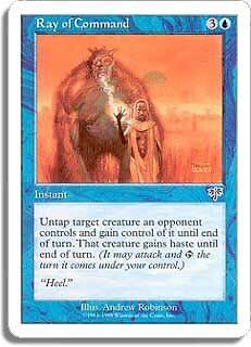 Ray of Command Battle Royale HEAVILY PLD Blue Common MAGIC MTG CARD ...