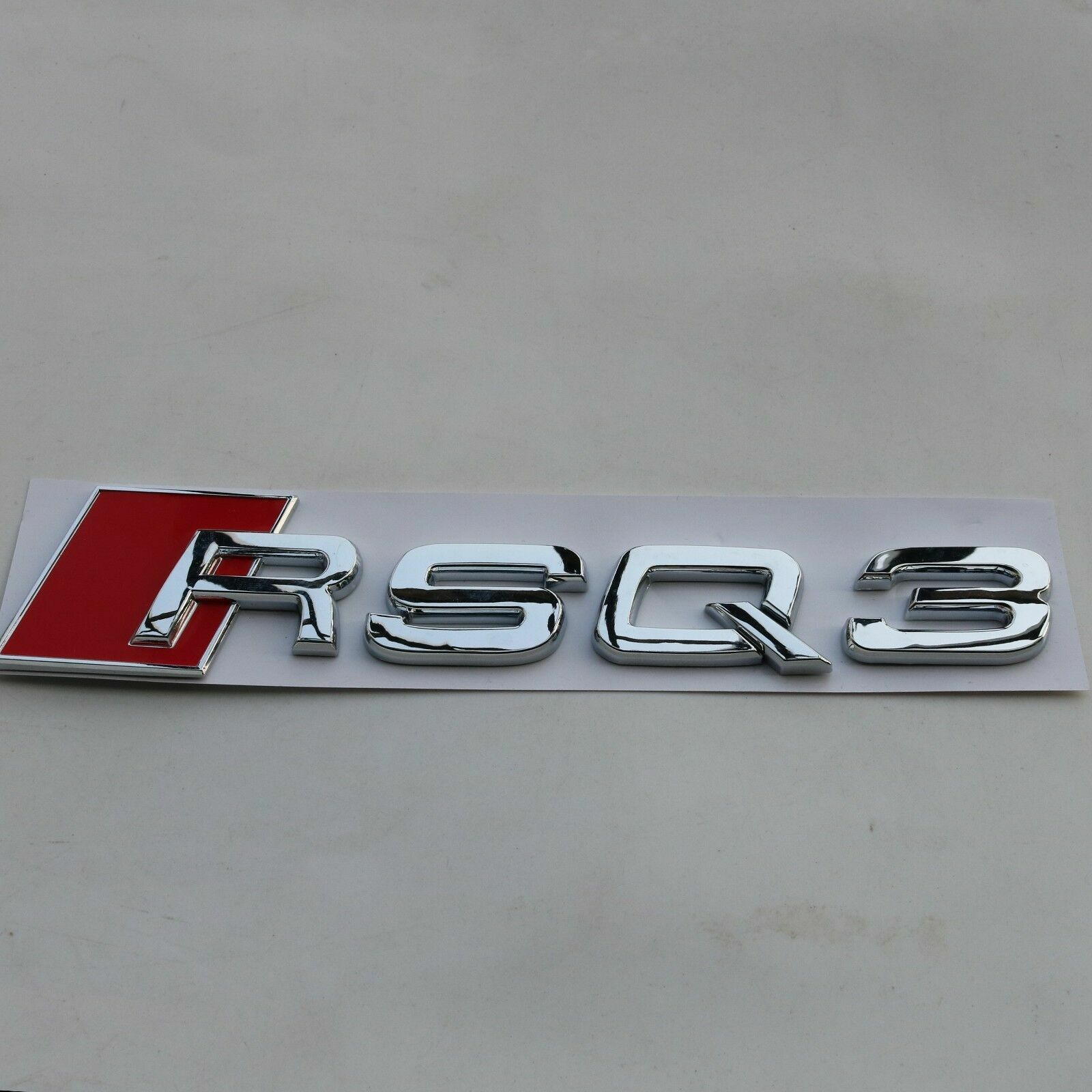 RS Q3 RS Q5 RS3 RS4 RS5 RS6 RS7 RS8 Chrome Metal Badge Rear Boot Emblem ...