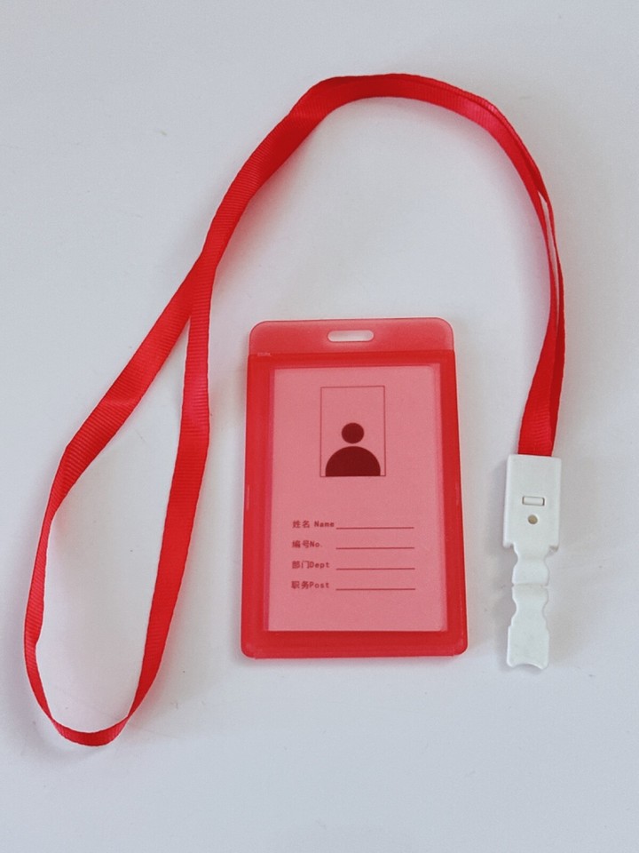 Name Badge Swipe Work Pastel Opal Card Holder Security ID Pull Tag ...