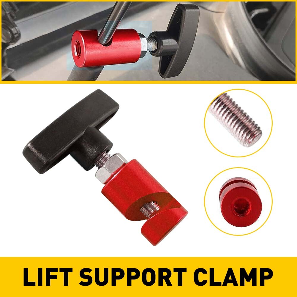 Red Car Hood Lift Support Clamp Hood Holder Strut Support Clamp Tool ...