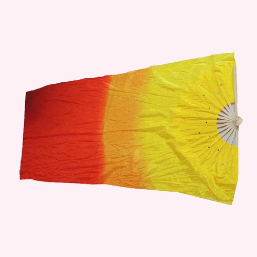 Dance Fire Flag Fan Bamboo Silk Fans Veils Praise Worship Crafts ...