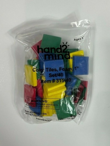 Hand 2 Mind Color Tiles Set of 40 Math Manipulatives | eBay