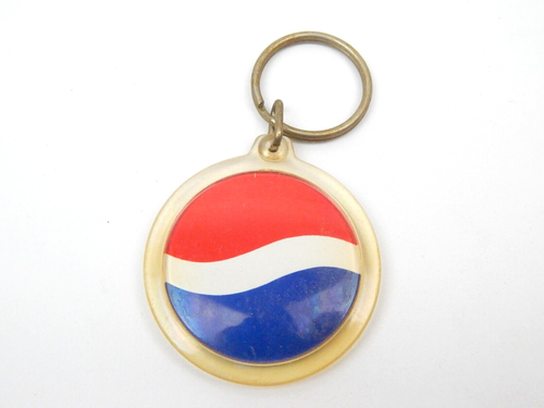 5V Keychain Pepsi Cola Logo Round Red White Blue Vintage! | eBay