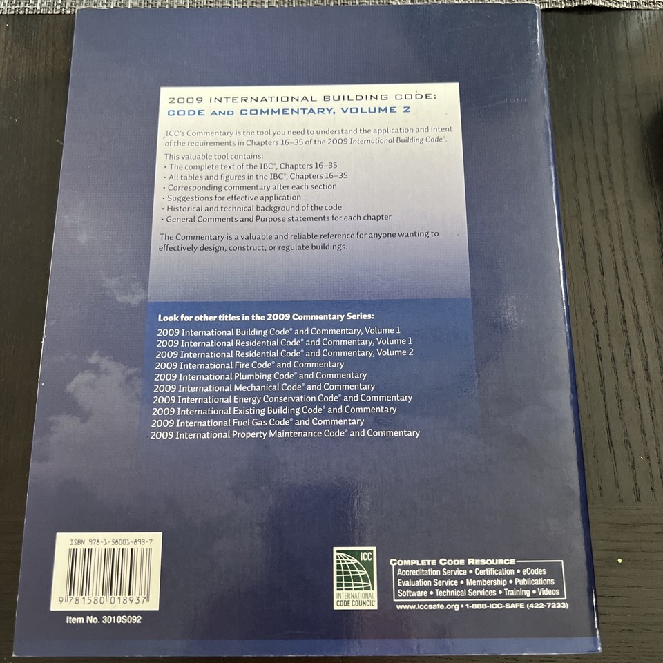 2009 international building code and commentary volume two | eBay