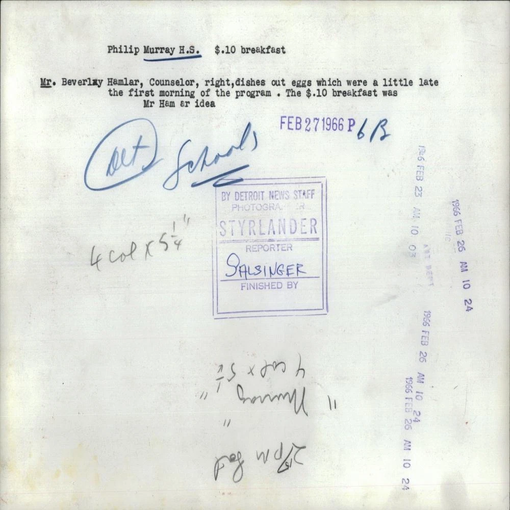 School Breakfast Program 1966