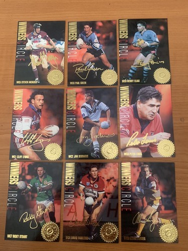 1995 NRL ARL Dynamic Rugby League Series 1 Winners Circle Card Full Set ...