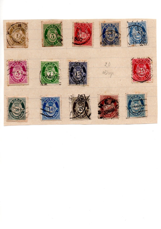 65 alte Briefmarken Norwegen-Frimerker Norge-stamps Norway-francobolli ...