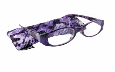Calabria 744 Snakeskin Spring Hinge Designer Reading Glasses w ...
