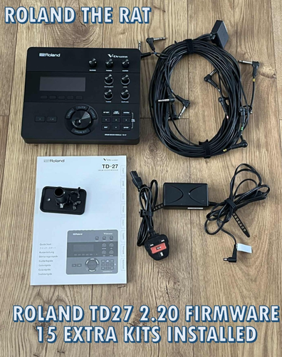 🐀👌 ROLAND TD27/ V-DRUMS MODULE/FIRMWARE UPDATE 2.20/EXTRA KITS INC📦🚚👌🐀 ...