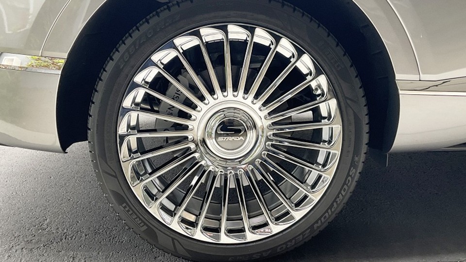 22x9"Strada Wheels Martello Chrome Floating Cap Rims | eBay