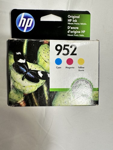 Genuine HP 952 Cyan Yellow Magenta Ink Cartridge Pack **Expired Sept ...