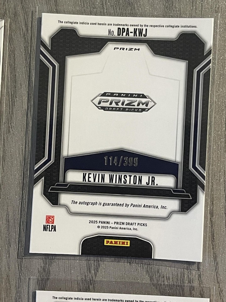 2025 Panini Draft Picks Kevin Winston Jr Red Prizm Auto /399 RC | eBay