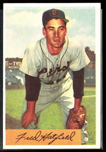 Fred Hatfield 1954 Bowman D #119 Detroit Tigers | eBay