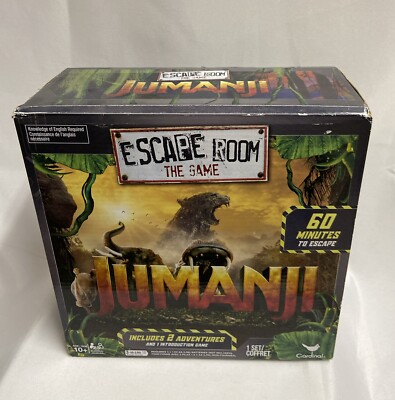 Jumanji Escape Room The Game 2 Adventures In One New Sealed ...