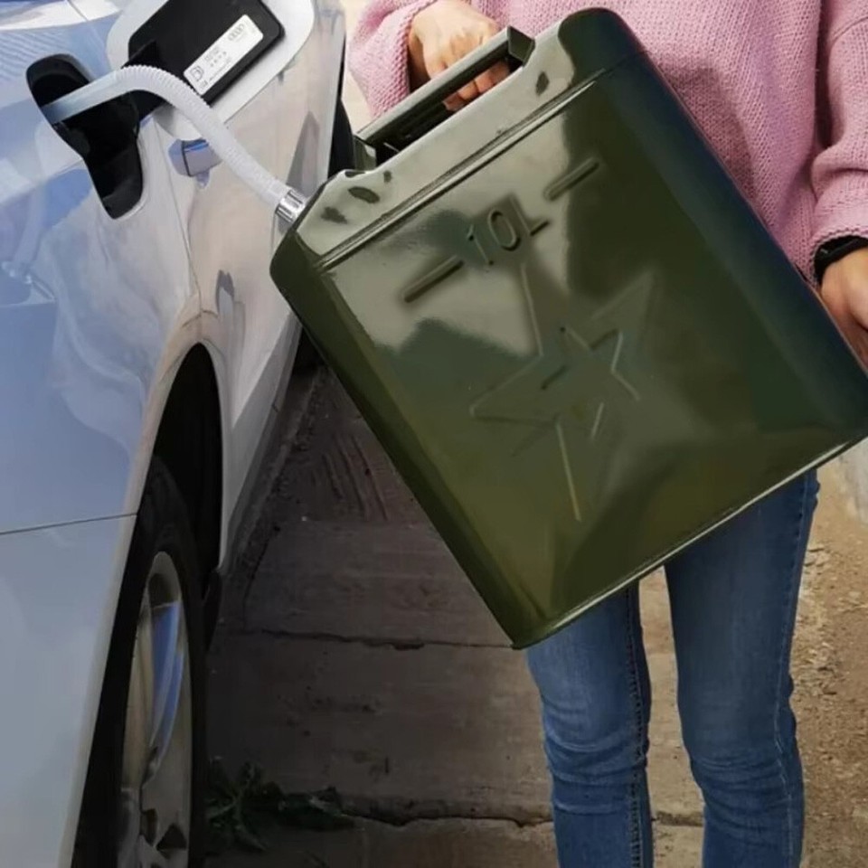 10L Metal Jerry Can Green Car Storage Fuel Petrol Diesel Container ...