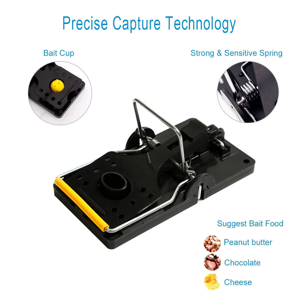 NEW Snap Mouse Traps Mousetrap，Easy to operate，Cannot catch mice Full ...
