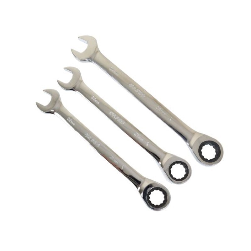 17pc RATCHET SPANNER SET by US PRO TOOLS 8mm/24mm Combi Gear Wrench in ...