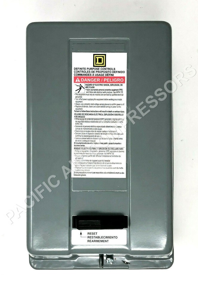 Air Compressor Magnetic Starter On Off Relay 5HP Single Phase 208-240 ...