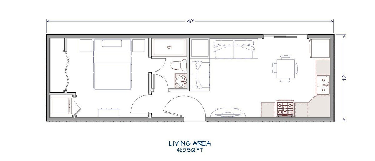 480 Sq Ft Floor Plan