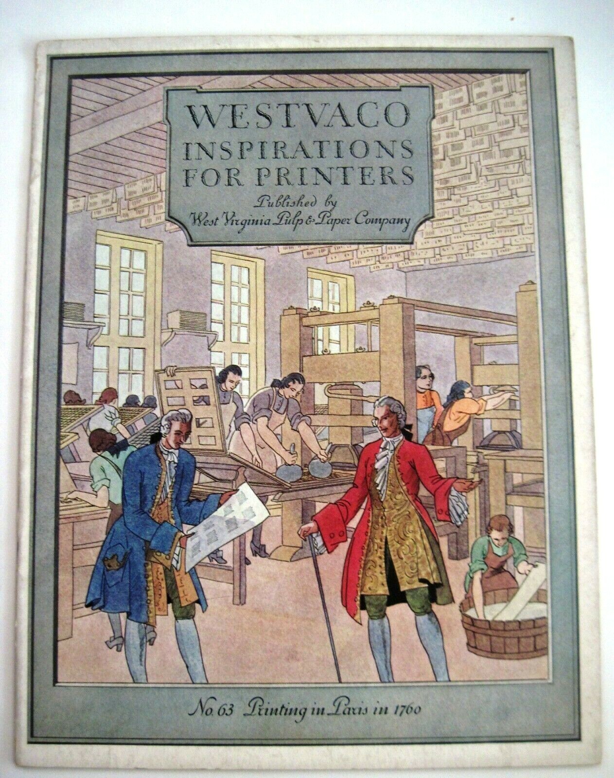 Vintage Booklet Titled "Westvaco Inspirations for Printers" w/ Great ...