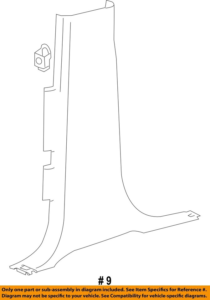 GM OEM 14-19 Sierra 1500 Cab Interior Trim-Lwr Ctr Plr Trim 84449131 | eBay