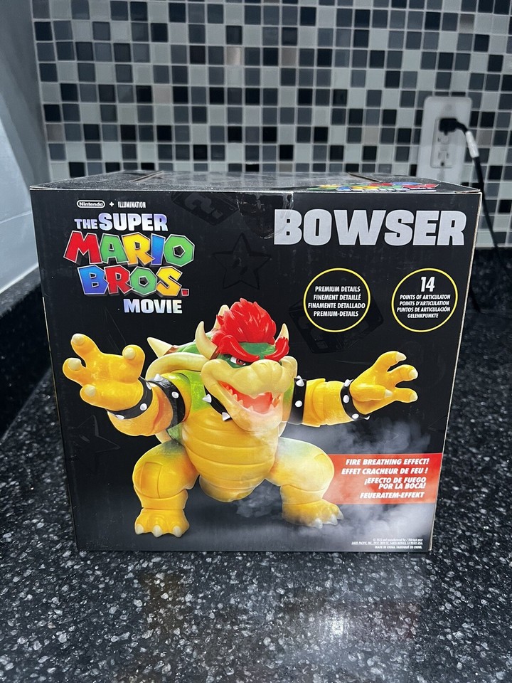 The Super Mario Bros. Movie 7 inch Feature Bowser Action Figure with ...