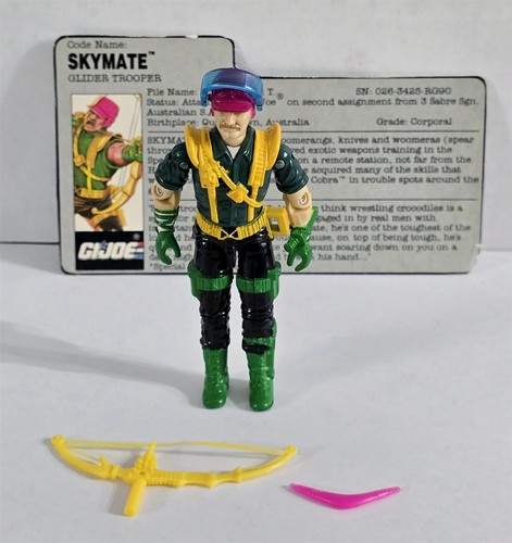 J-385 VINTAGE 1990'S HASBRO GI JOE SKYMATE ACTION FIGURE -COMPLETE ...