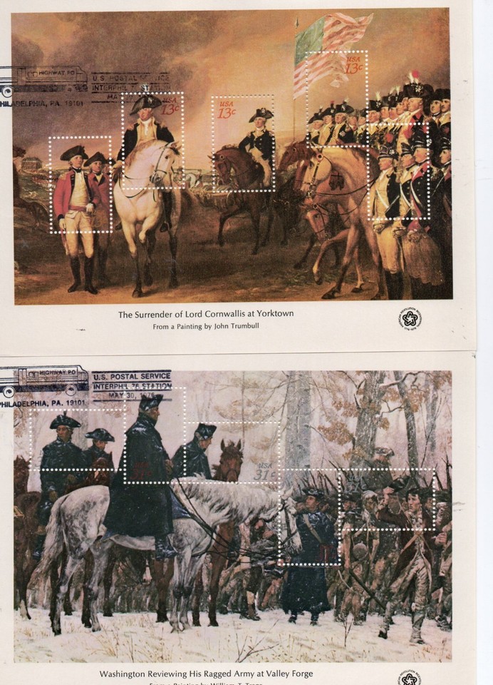 Bicentennial FDI Stamps: .13-31¢ (20) First Day of Issue US Postage (12 ...