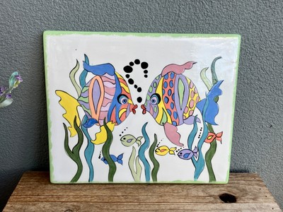 Decorative tropical fish ceramic wall tile from talented Melbourne ...