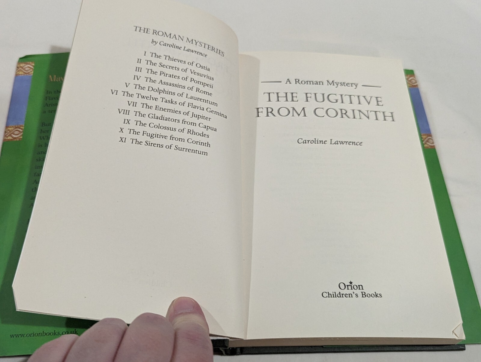 Roman Mysteries The Fugitive from Corinth: Book 10 by Caroline Lawrence ...