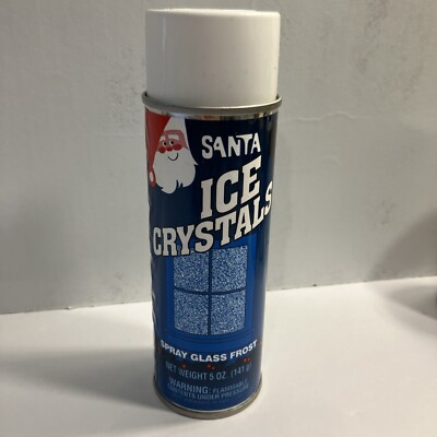 Santa’s Best Ice Crystals Spray Glass Frost Window White Snow 5oz ...