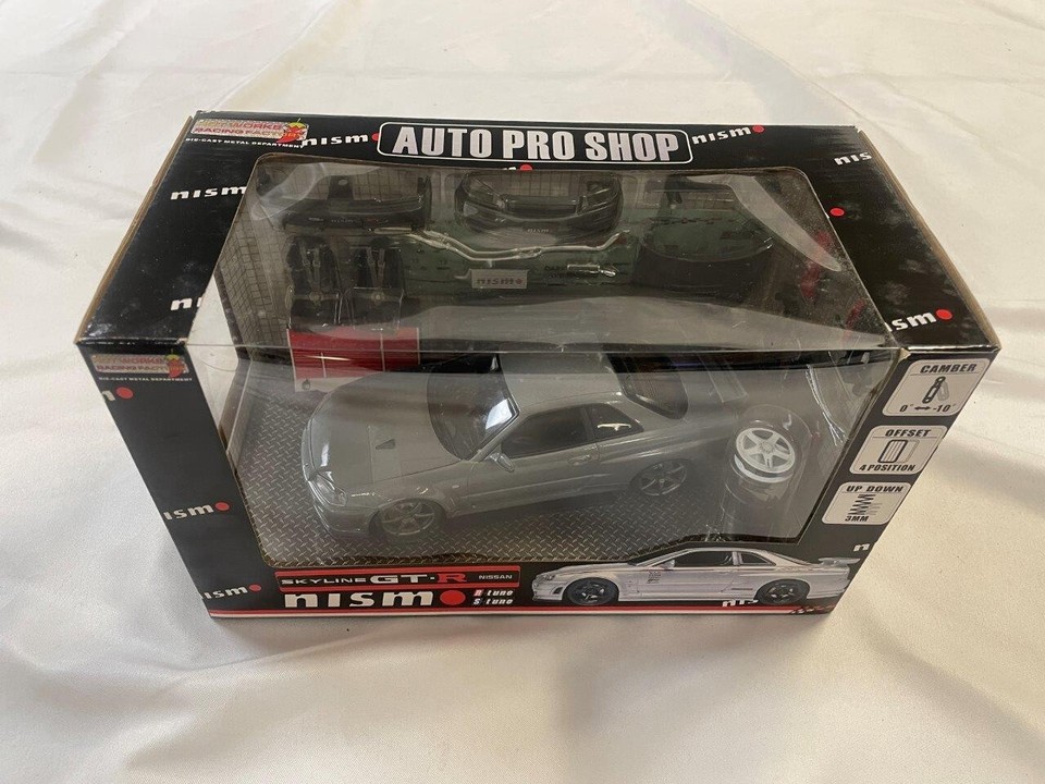 Auto Pro Shop 1/24 Nissan GTR R34 Nismo Model Car GunMetal (Slightly ...